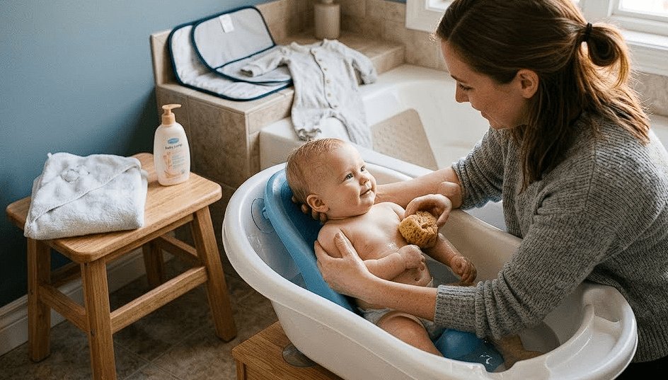 Bathing, Dressing, and Diapering a Baby With Cerebral Palsy